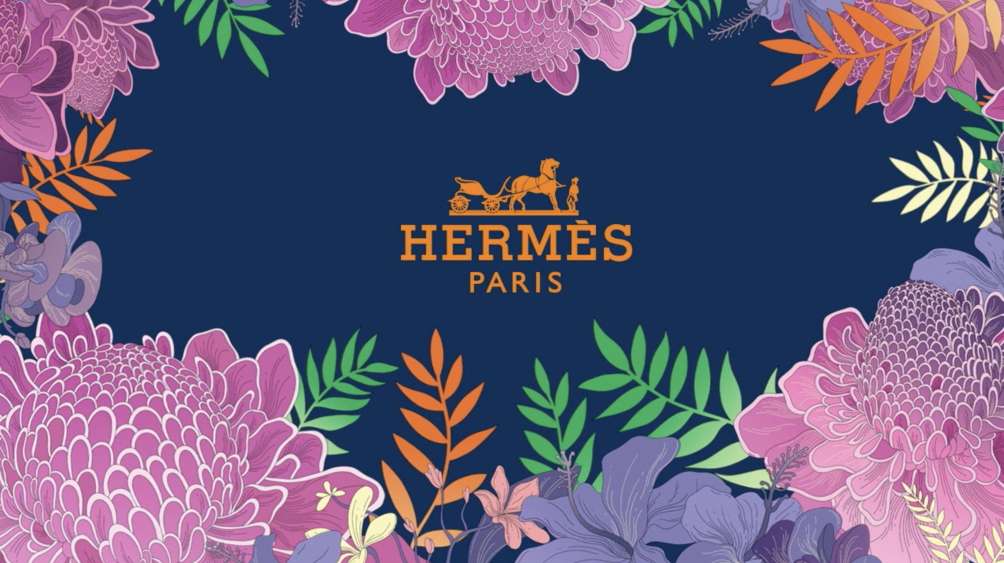 ArtCenter Gallery - Hermes Silk Scarf Advertisement: Oriental Charm by ...